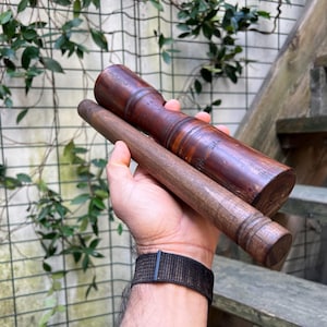 Plum & Beech Wood Mallet: Cylindrical Pestle Hammer - Etsy