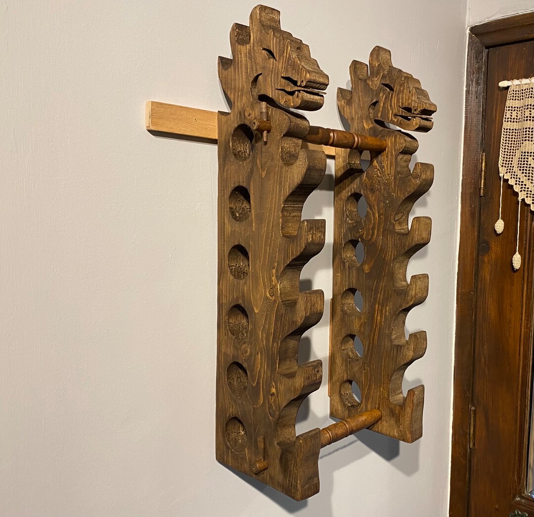 Dragon Sword Rack, Dragon Wall Stand, Wall Rack, Sword Bearer, Bokken ...