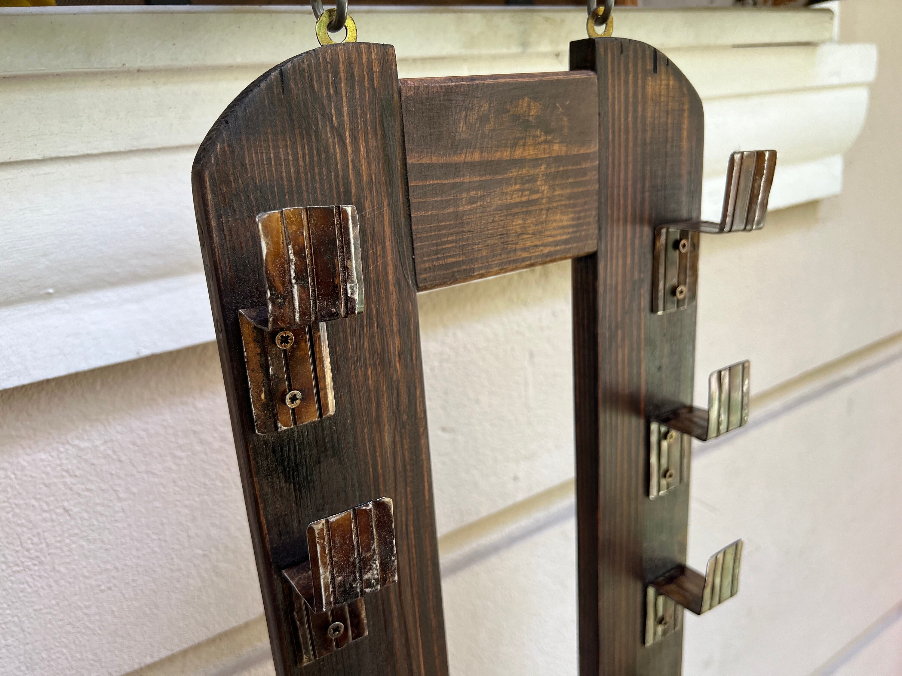 Sword Stand Wooden & Metal, Sword Rack, Katana Stand, Wall Rack, Cane ...