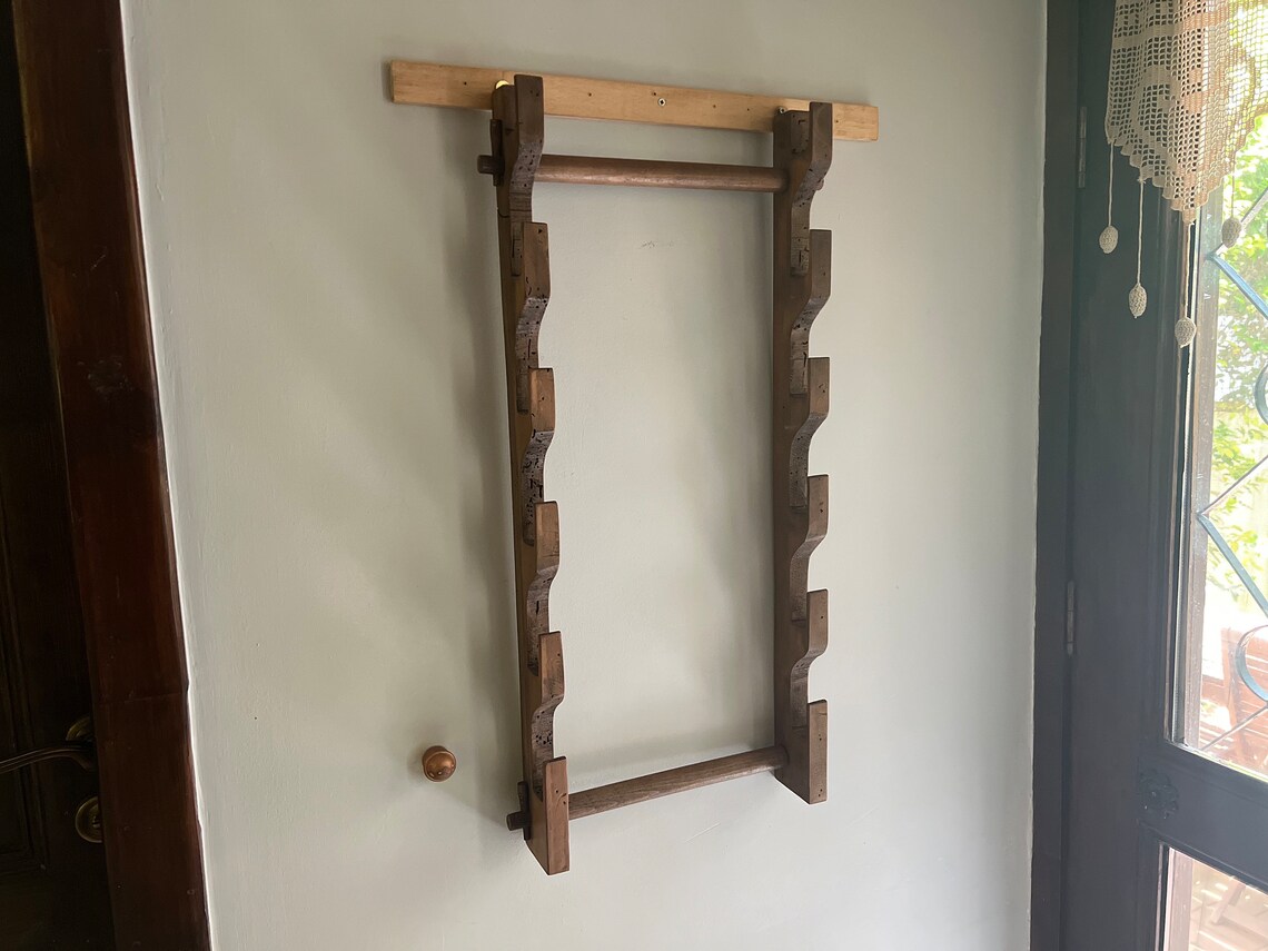 Sword Wall Stand, Wooden Shelf, Wall Stand, Sword Bearer, Bokken Rack ...