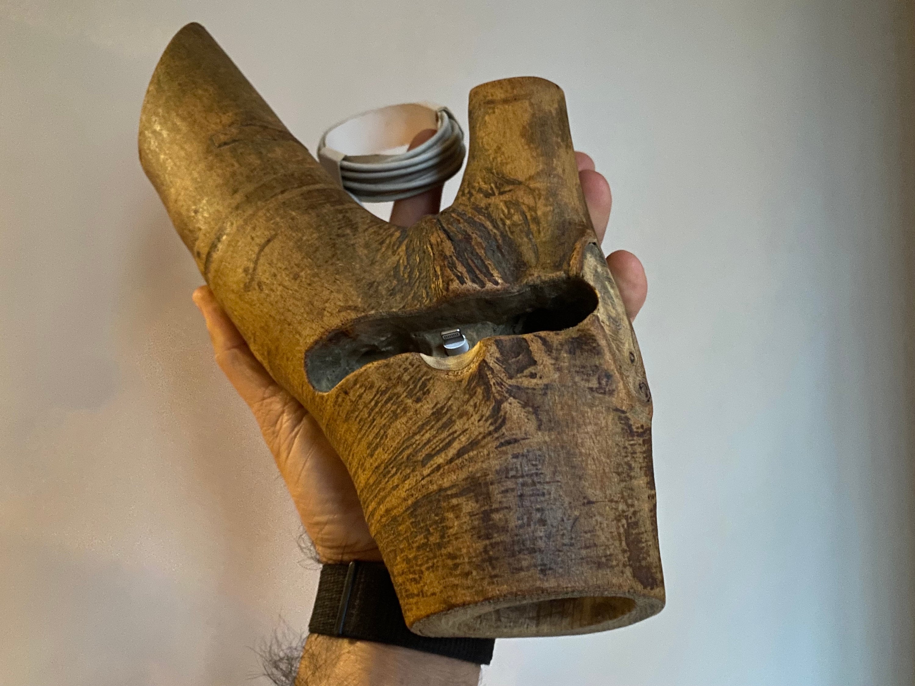 Acoustic Speaker, Wooden Natural Speaker, Lightning, Desktop Charger ...