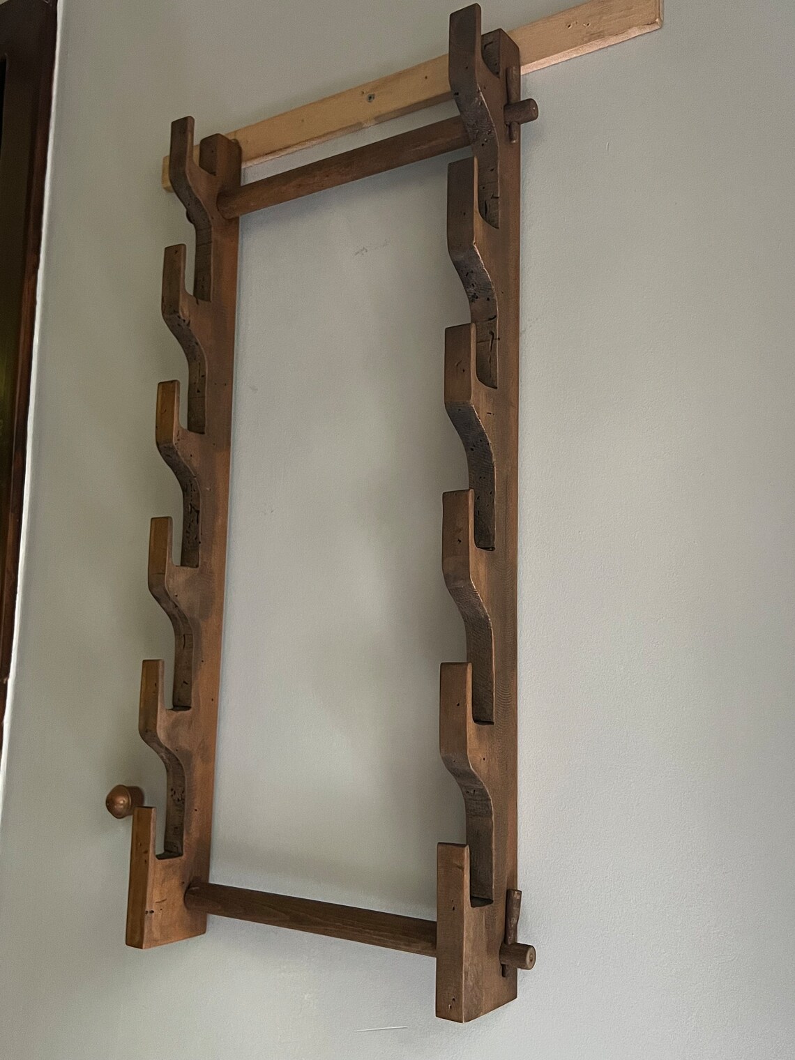 Sword Wall Stand, Wooden Shelf, Wall Stand, Sword Bearer, Bokken Rack ...