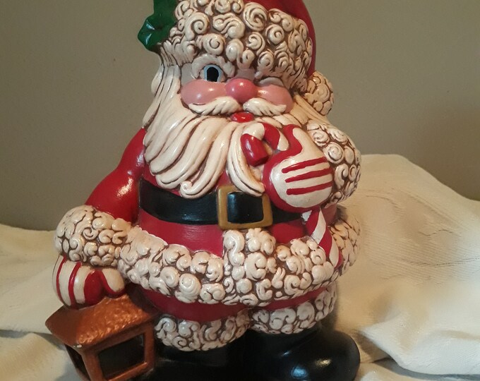 Vintage Ceramic Winking Santa Claus Statue - Etsy