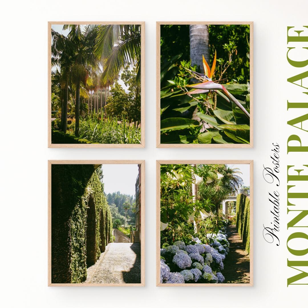 Monte Palace Printable Wall Art Set – 4 Travel Photography Prints ...