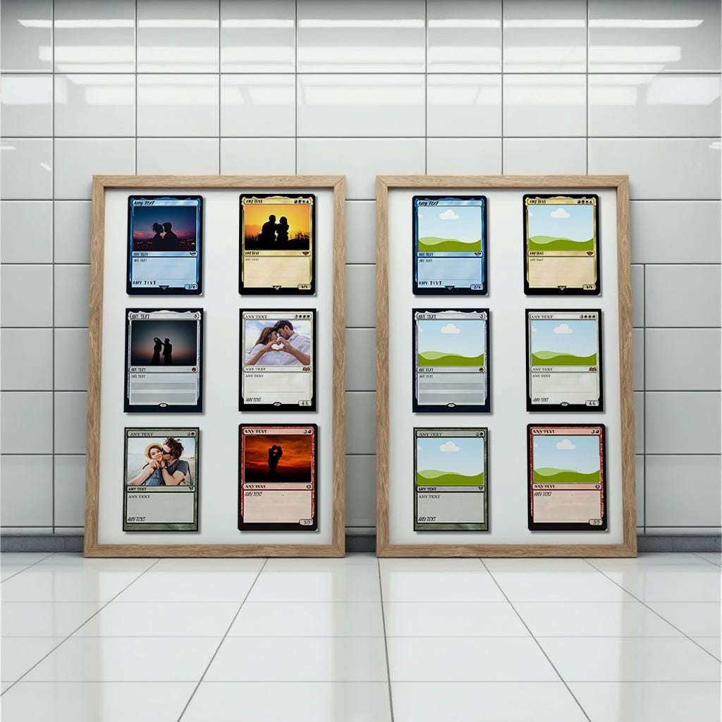 Custom Game Card Template: Editable Fantasy Design (canva Template) - Etsy