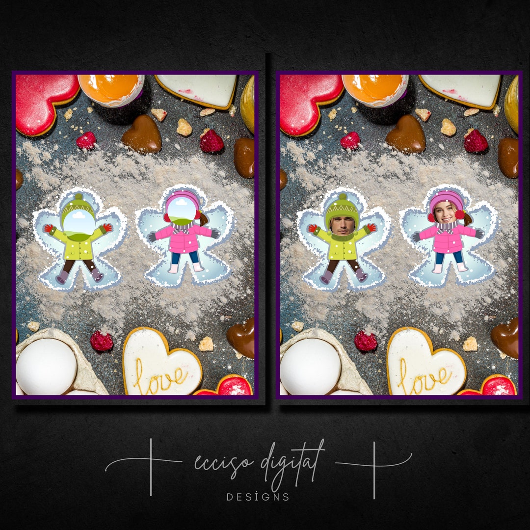 Valentines Day Digital Backdrop Photography, Face Insert Digital ...