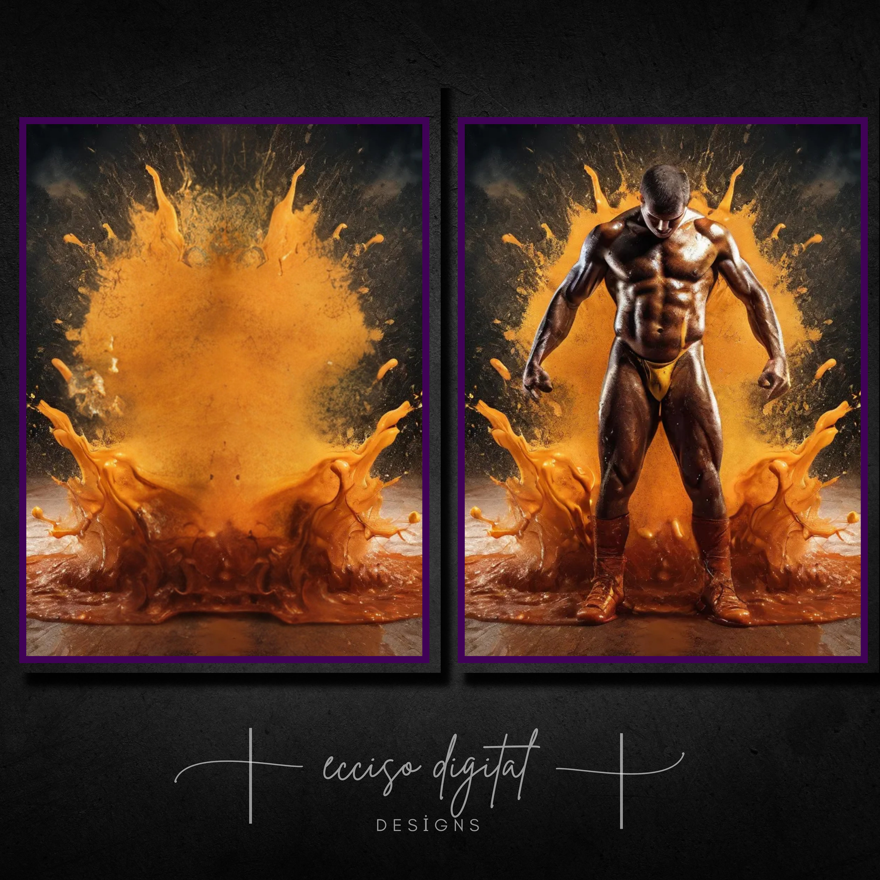 Sports Backgrounds, Wrestling Sport Template, Customizable Photoshop ...