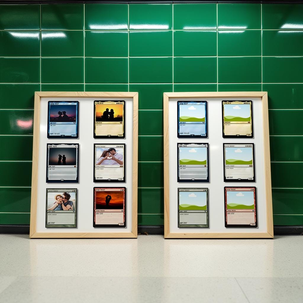 Custom Game Card Template Editable Canva Template Personalized Fantasy ...