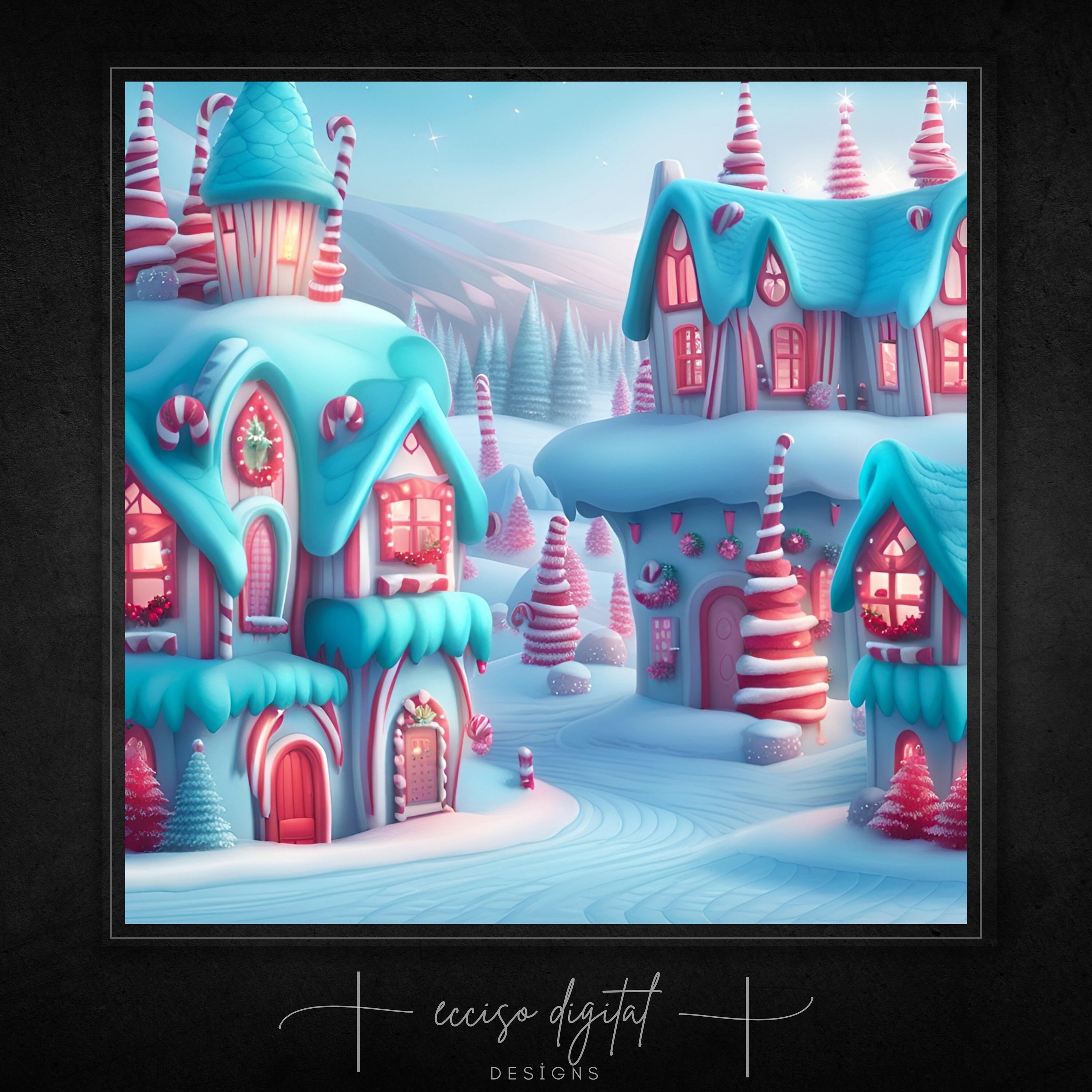 Whoville Magic, Festive Candy Canes and Holiday Delights in a Digital ...