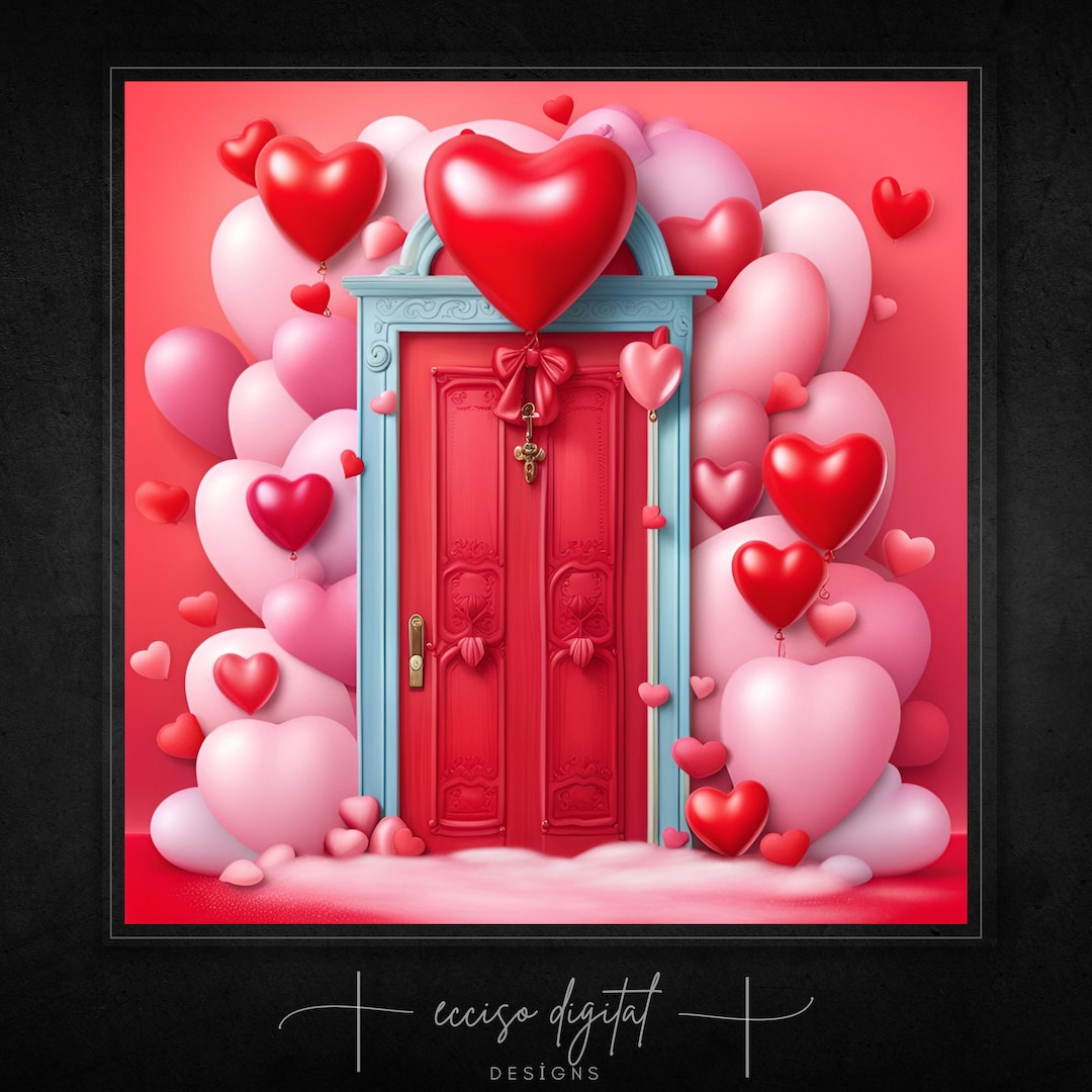 Valentine's Days, Heartfelt Zoom Backdrops, Romantic Digital ...