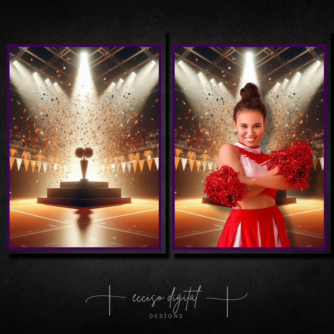 Cheerleader Background, Cheerleader Backdrop, Sports Backdrop, Sports ...