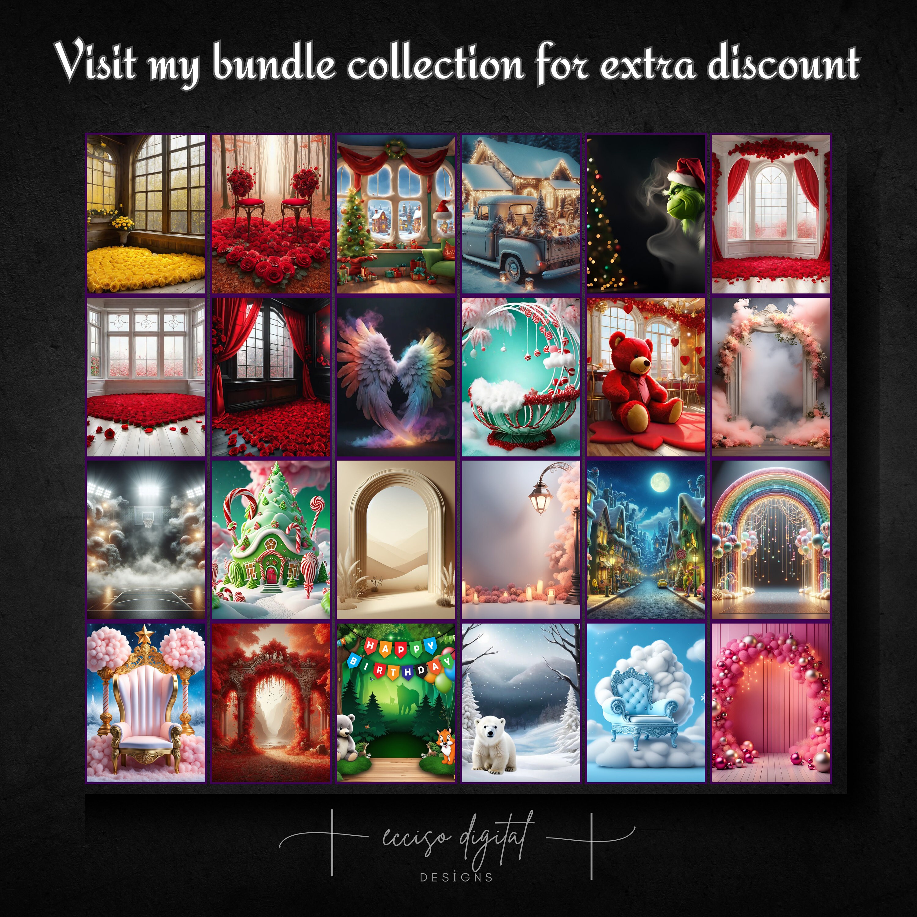 Cute Grinch-themed Photoshop Backgrounds and Effects Add a Magical ...