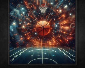 Sports Photo Background Digital Backdrop Basketball Background ...