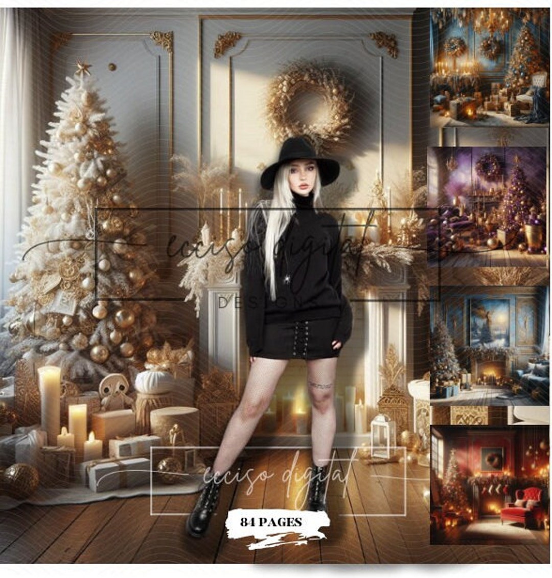 Festive Photography Magic Explore Christmas Backdrops Bokeh - Etsy