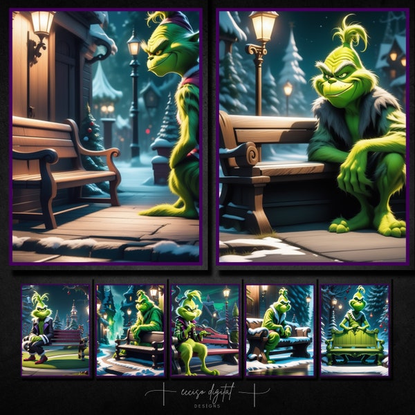 Grinch Backdrop - Etsy