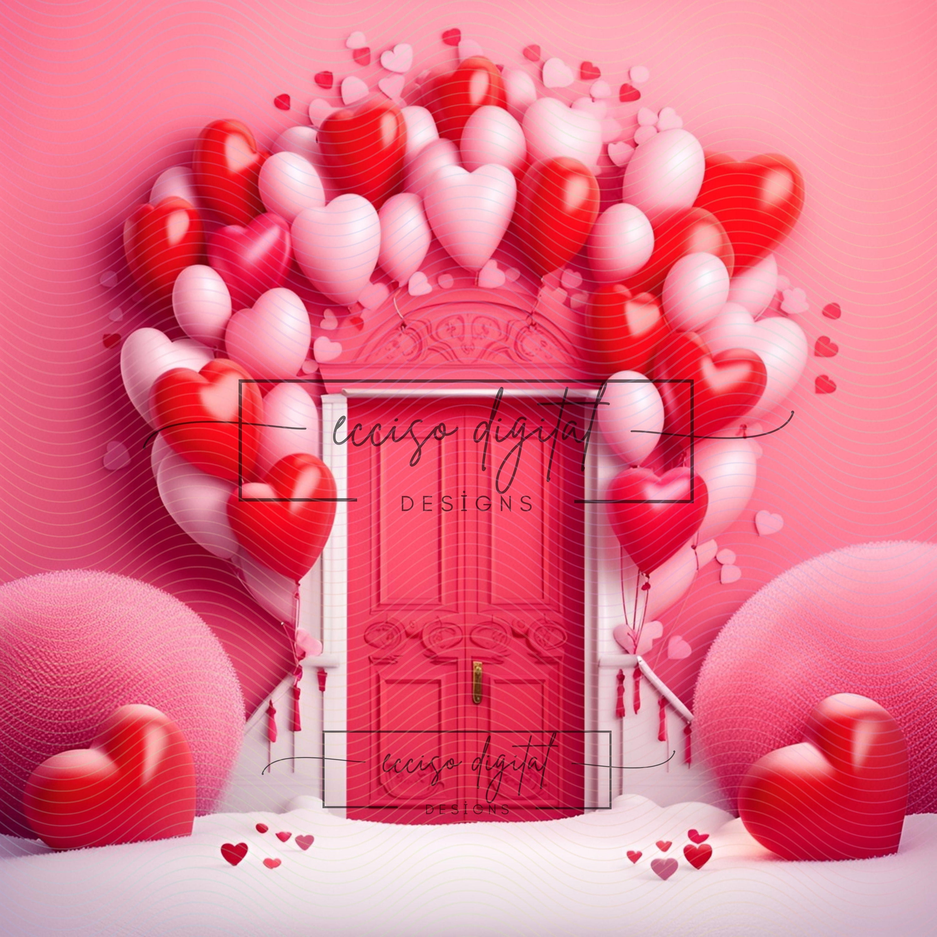 Red Heart Backdrop Handmade Backdrop Valentines Day - Etsy