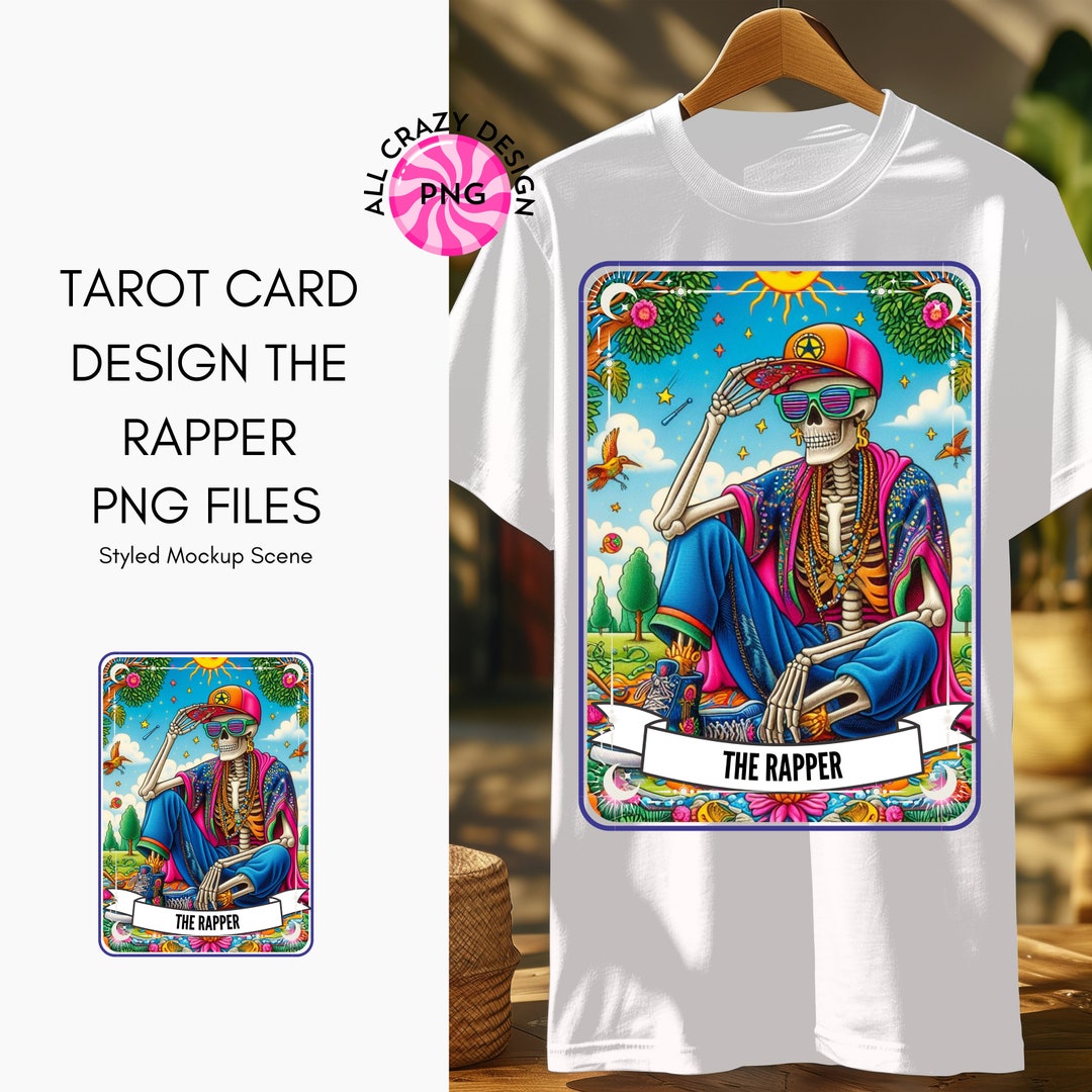 The Rapper Tarot Card PNG Digital Sublimation Design, Instant Download ...