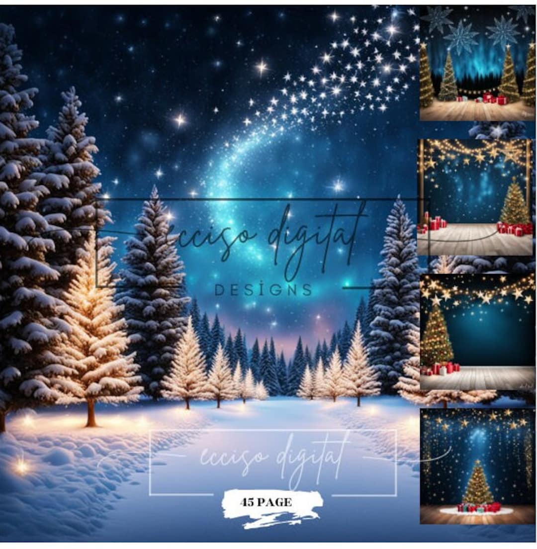 Explore Captivating Christmas & Holiday Backdrops Digital - Etsy