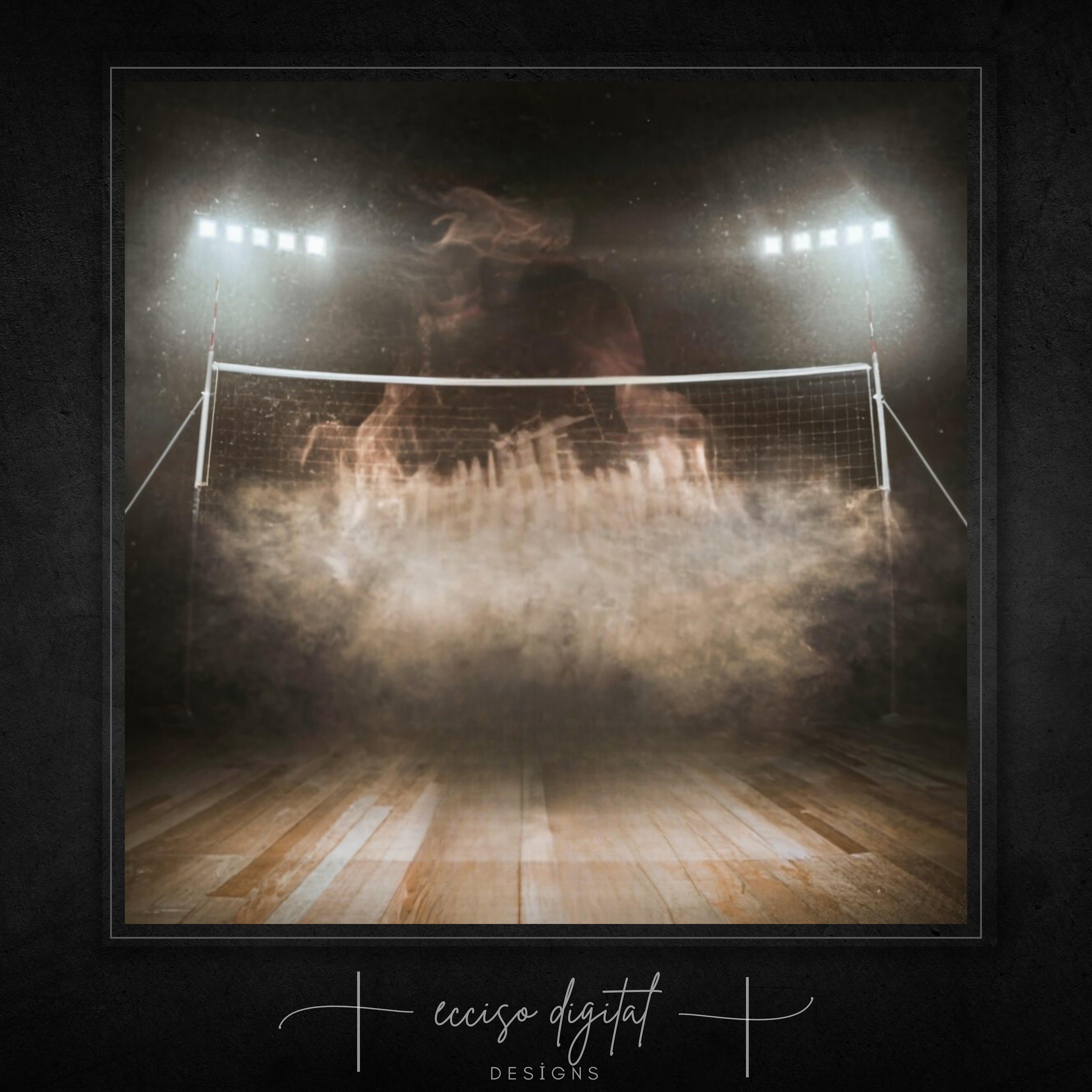 Volleyball Backdrop, Custom Photoshop Digital Background, Volleyball ...