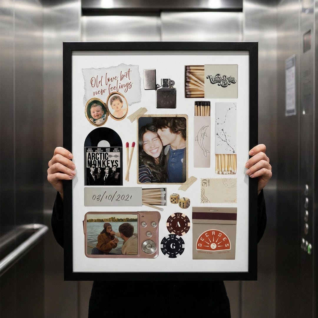 Custom Matchbook Art Collage Canva Template (digital Product) - Etsy