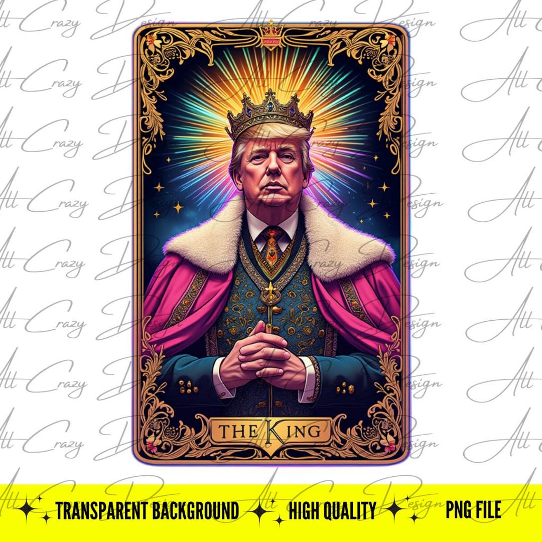The King White House Trump 2024, Tarot Card Supporter Election 2024 ...