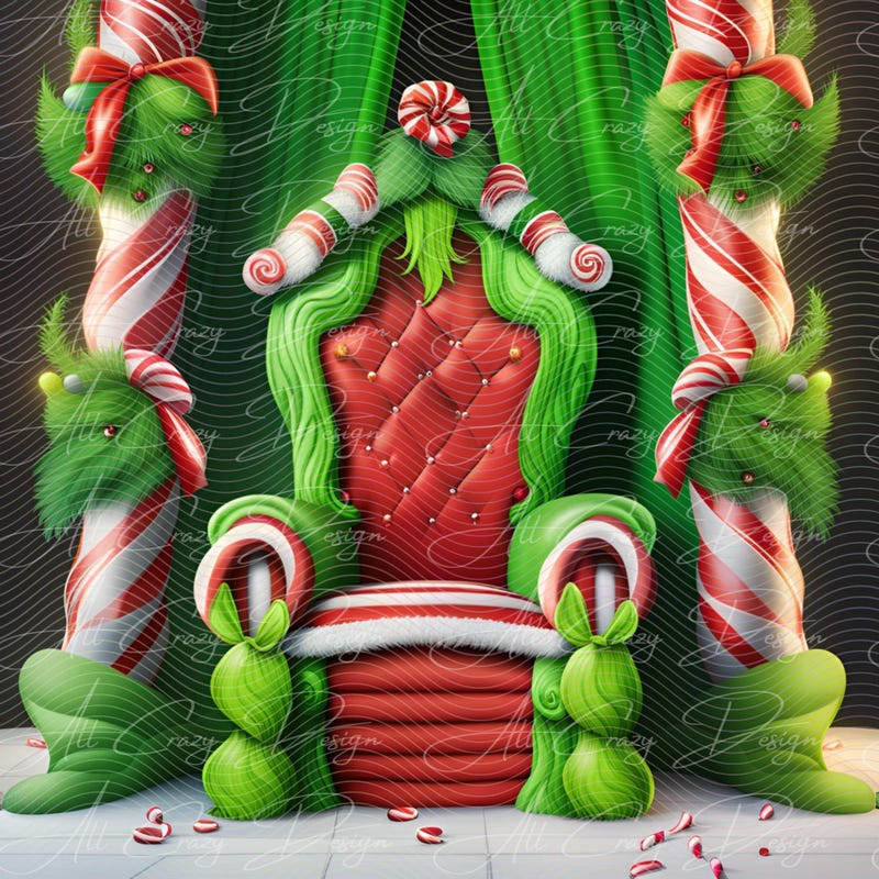 Grinch Backdrop - Etsy