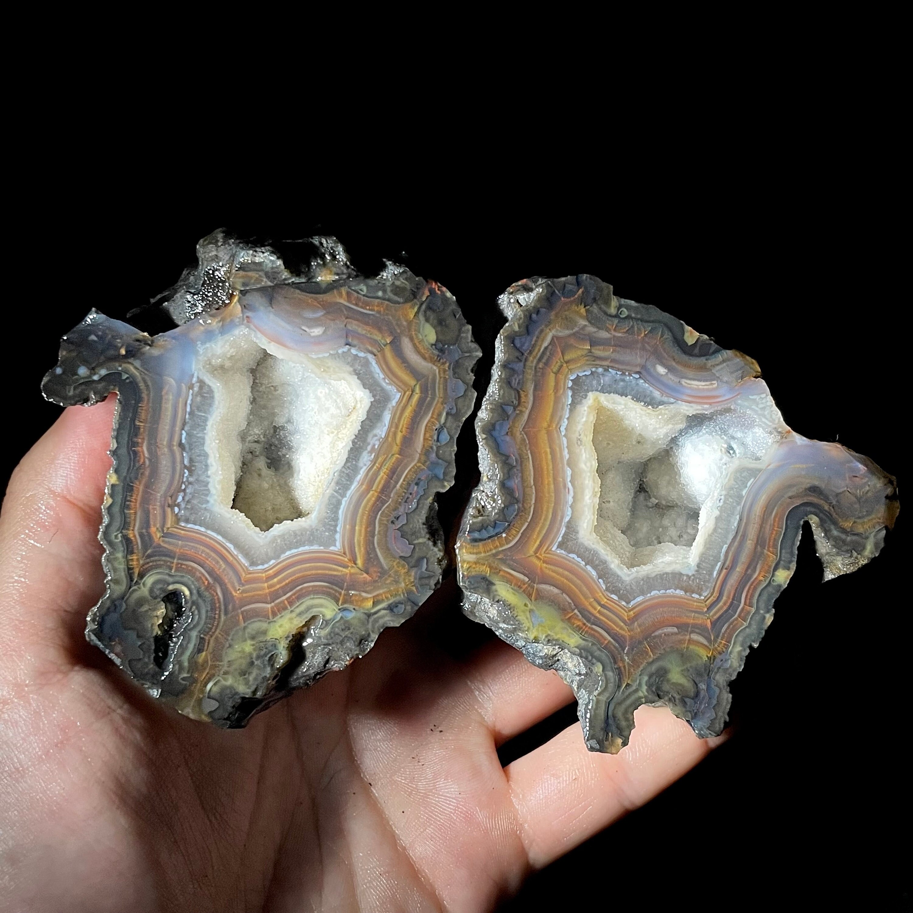 Banded Geode Agate From Cubuk Town, Ankara City, Turkey, Achat, Agata ...