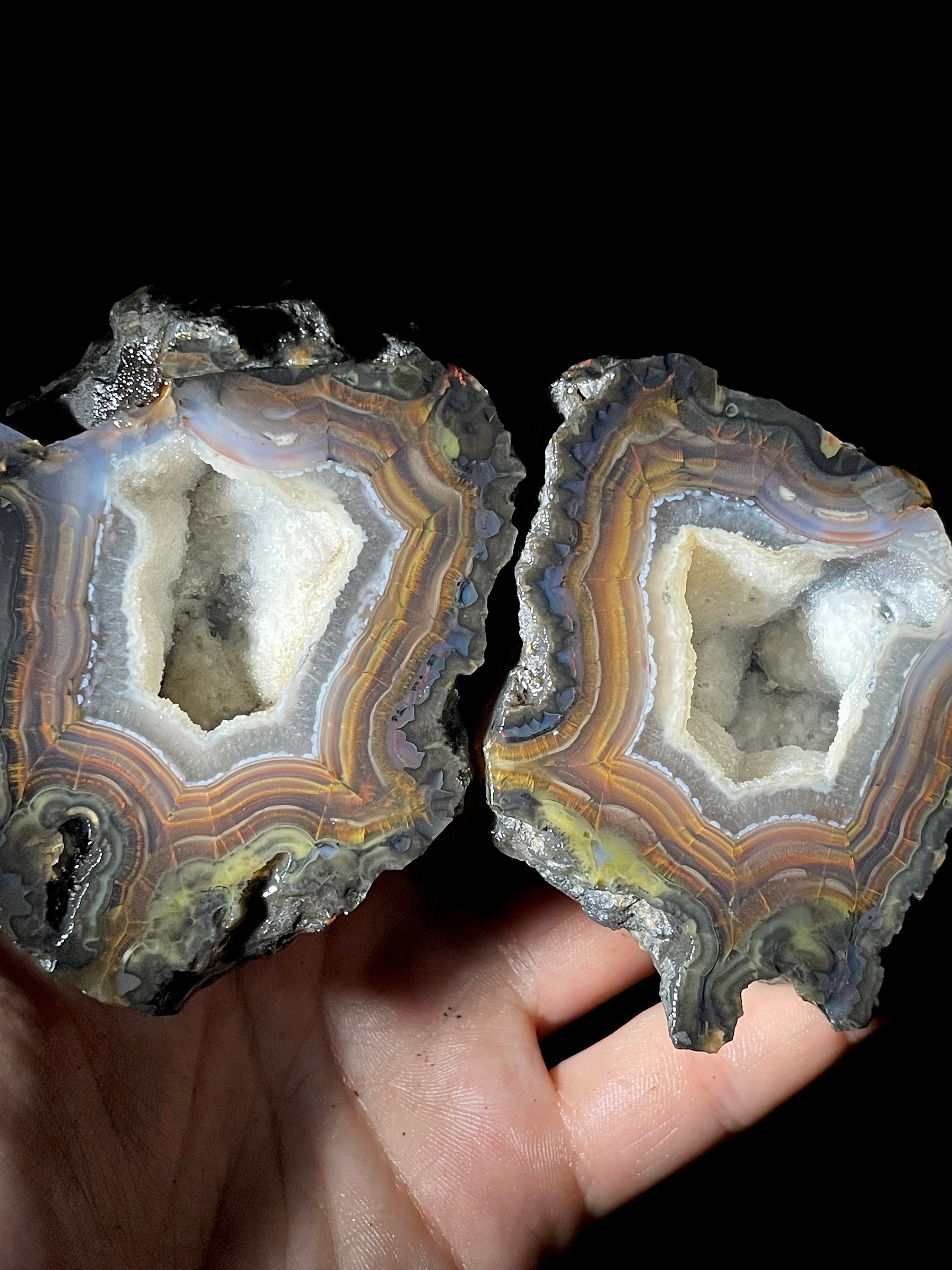 Banded Geode Agate From Cubuk Town, Ankara City, Turkey, Achat, Agata ...