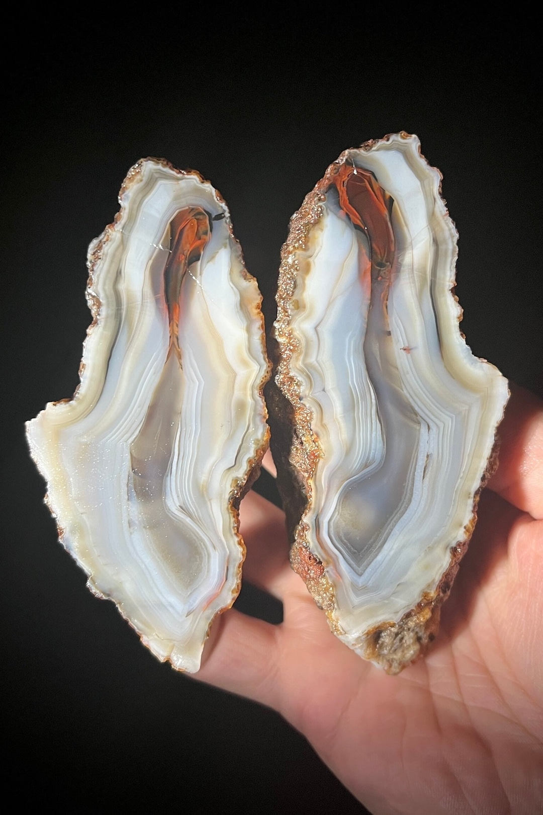 Banded Core Agate From Cubuk Town, Ankara City, Turkey, Turkish Agate ...