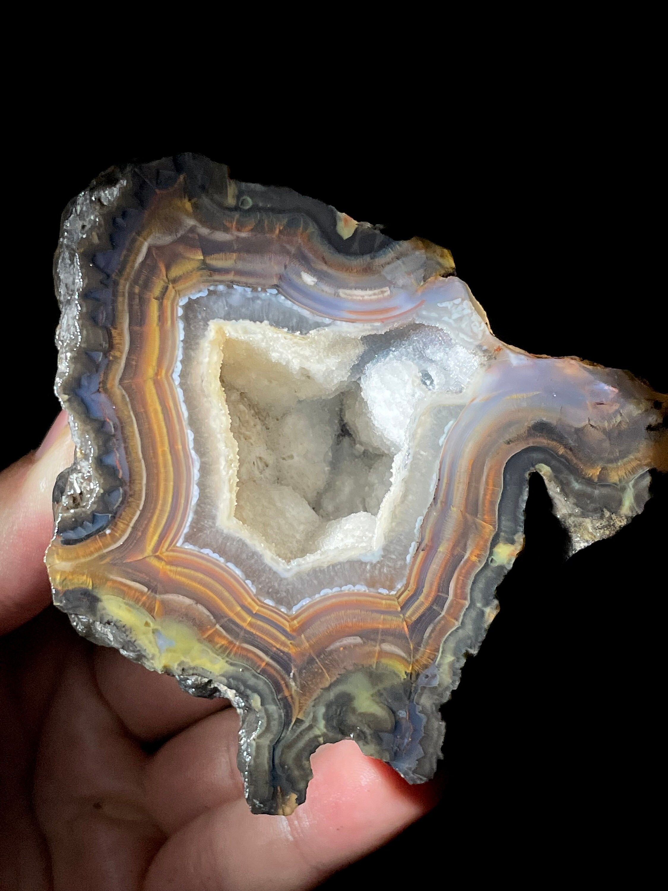 Banded Geode Agate From Cubuk Town, Ankara City, Turkey, Achat, Agata ...