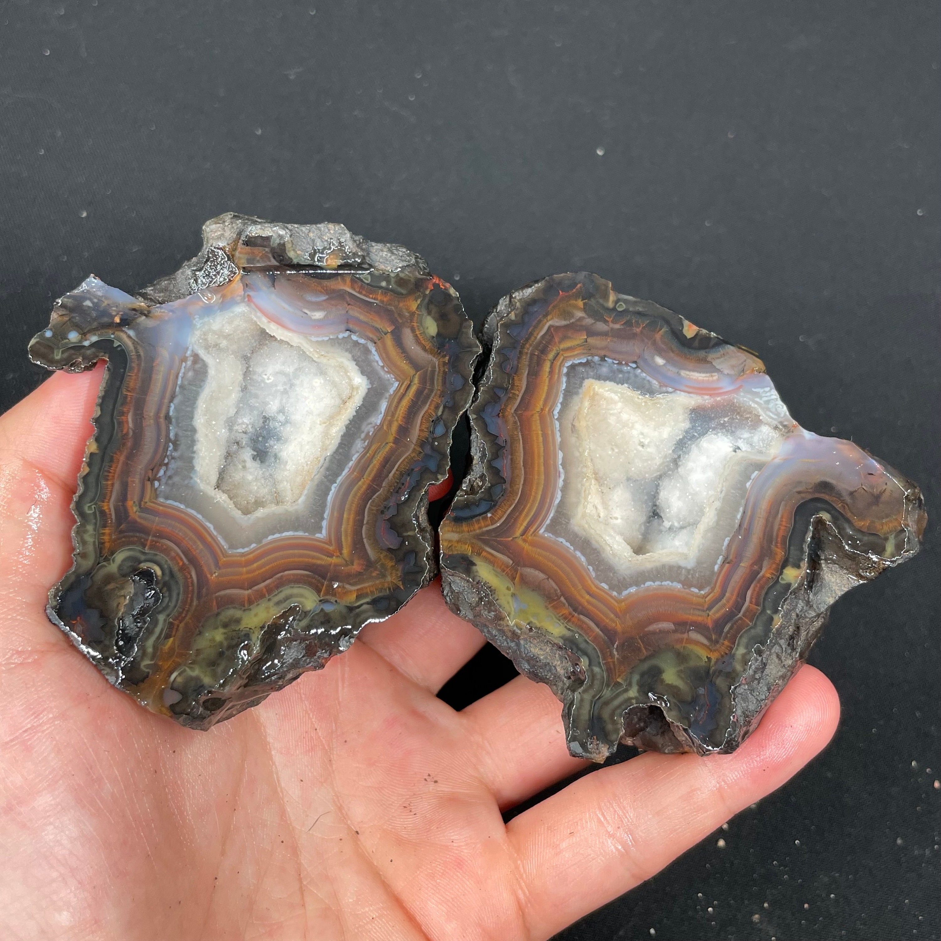 Banded Geode Agate From Cubuk Town, Ankara City, Turkey, Achat, Agata ...