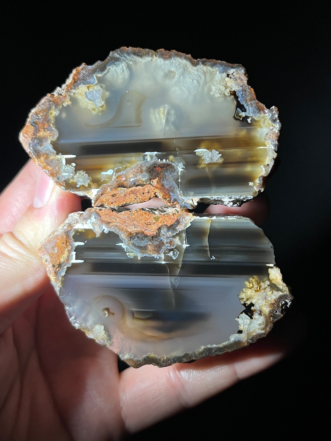 Waterline Agate From Cubuk Town, Ankara City, Turkey, Achat, Agata ...