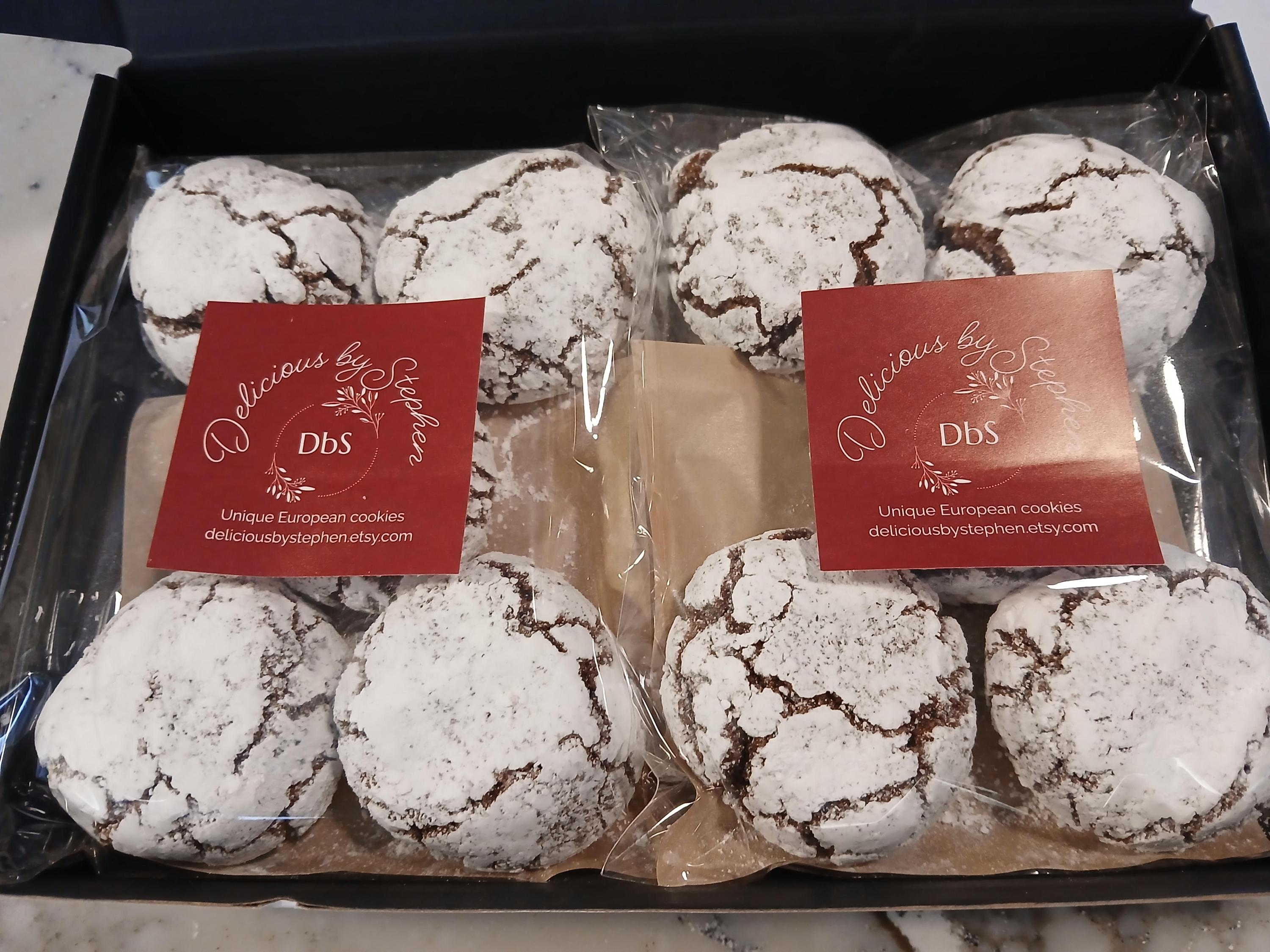 Chocolate Amaretti 20 Cookies Over One Pound Ships 2 Day Fedex - Etsy