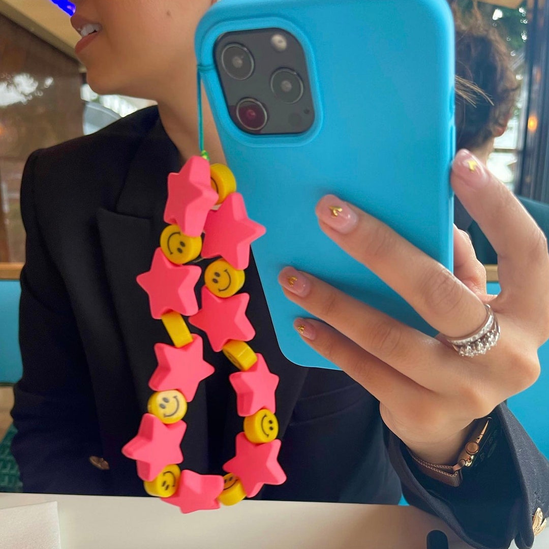 Jumbo Star and Smiley Phone Chain - Etsy