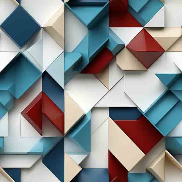 Set of 16 Seamless 3D Geometric Patterns High-res Jpgs 4096 X 4096 Px ...