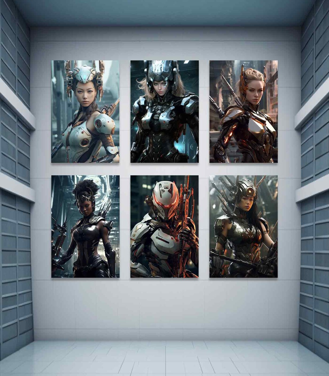 Dystopian Warrior Princess Hi-res Printable Digital Art - Etsy