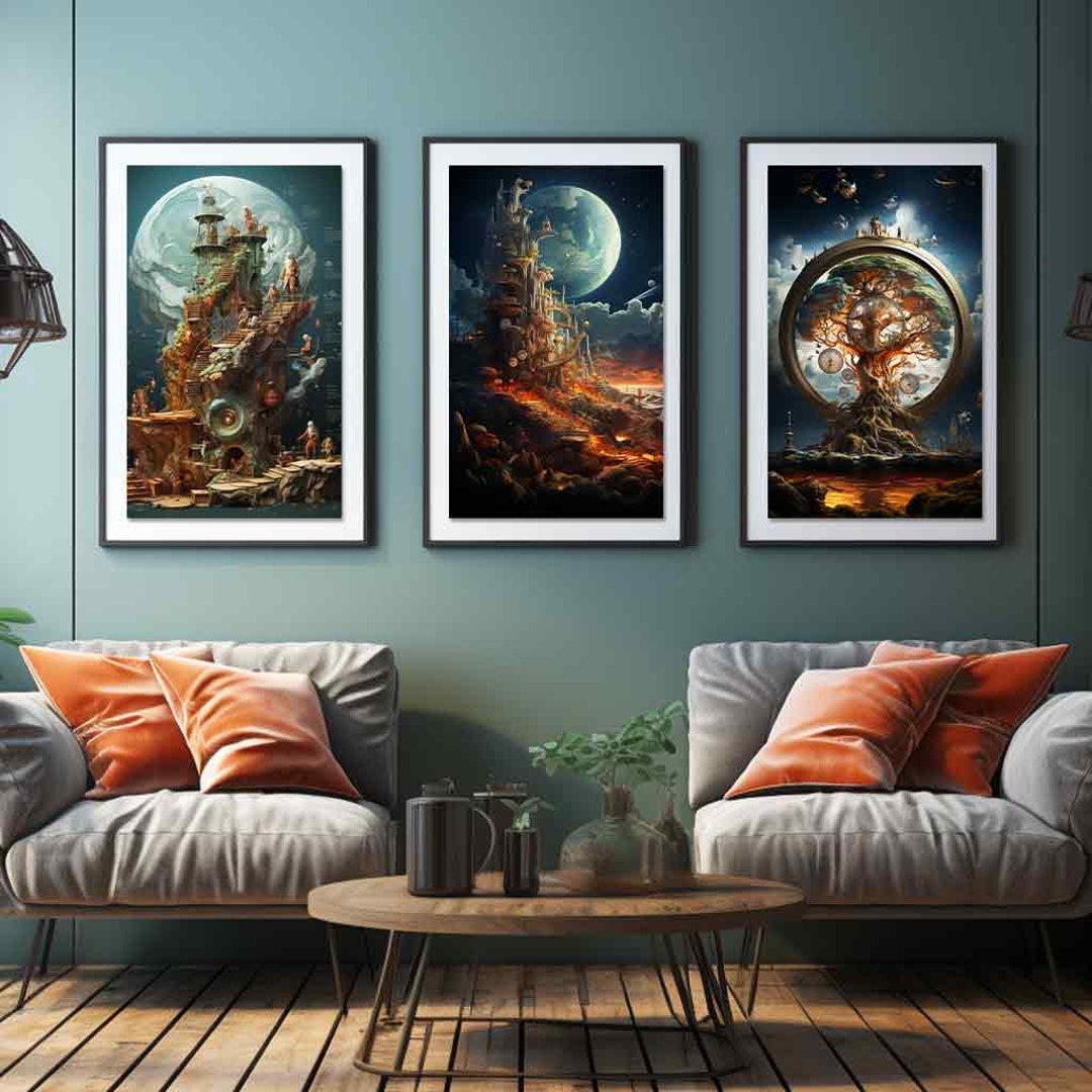 Time-lapse Evolution Digital Art Collection - Set of 8 Stunning Pieces ...