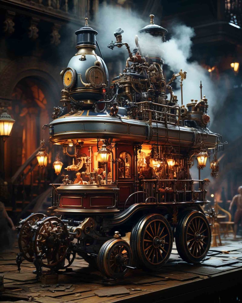 Steampunk Contraptions Digital Art Collection 8 High-res JPG Images in ...