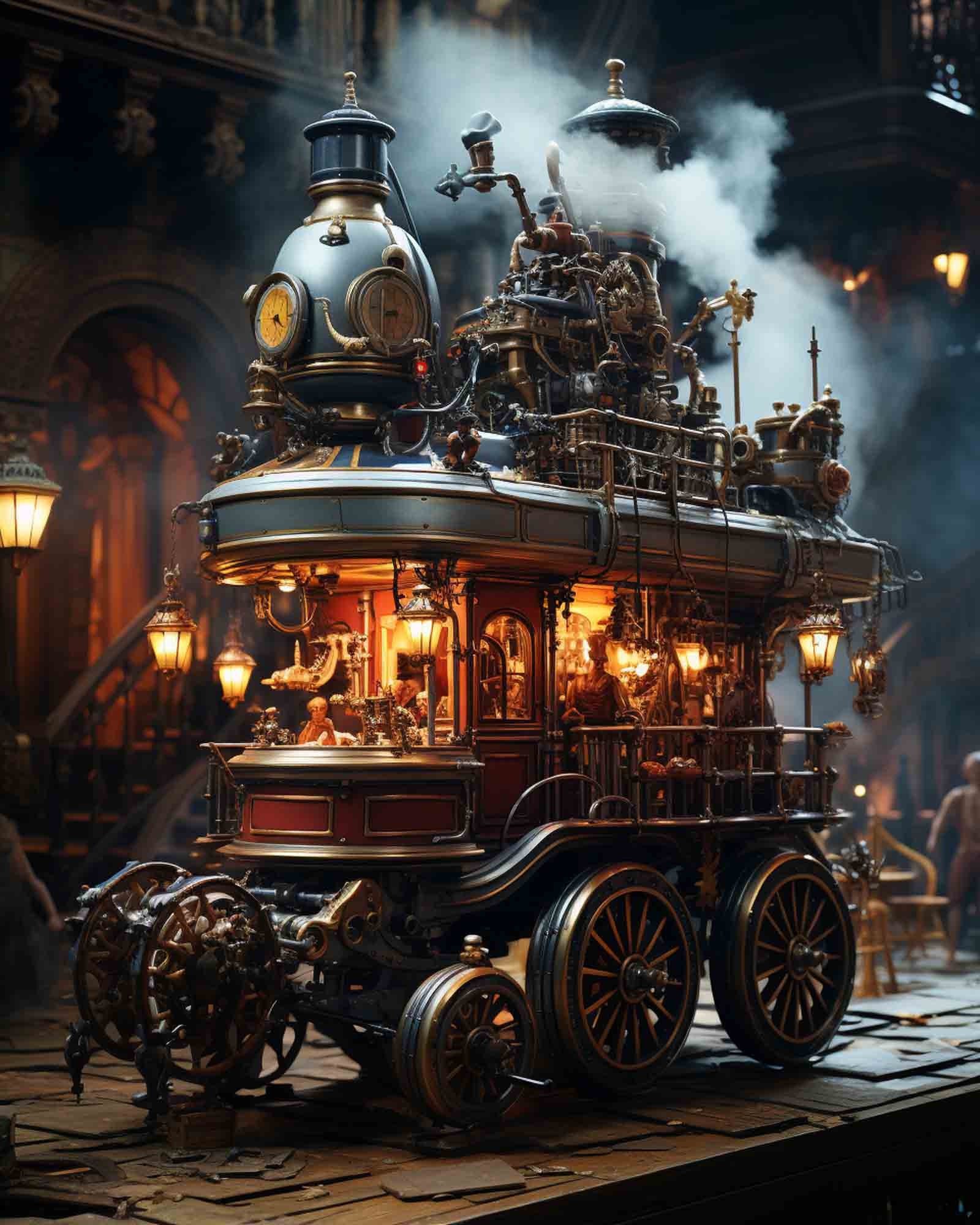 Steampunk Contraptions Digital Art Collection 8 High-res JPG Images in ...