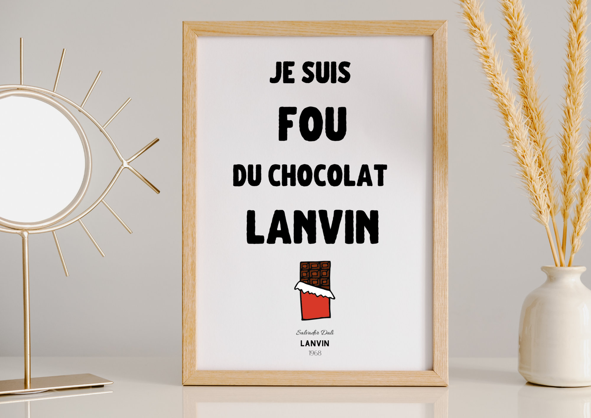 DALI ADVERTISING POSTER Lanvin Chocolate - Etsy