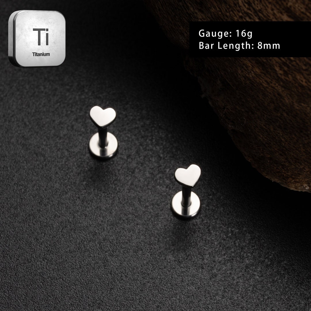 16G Titanium Cartilage Earrings-threadless Push Pin Labret Studnose ...