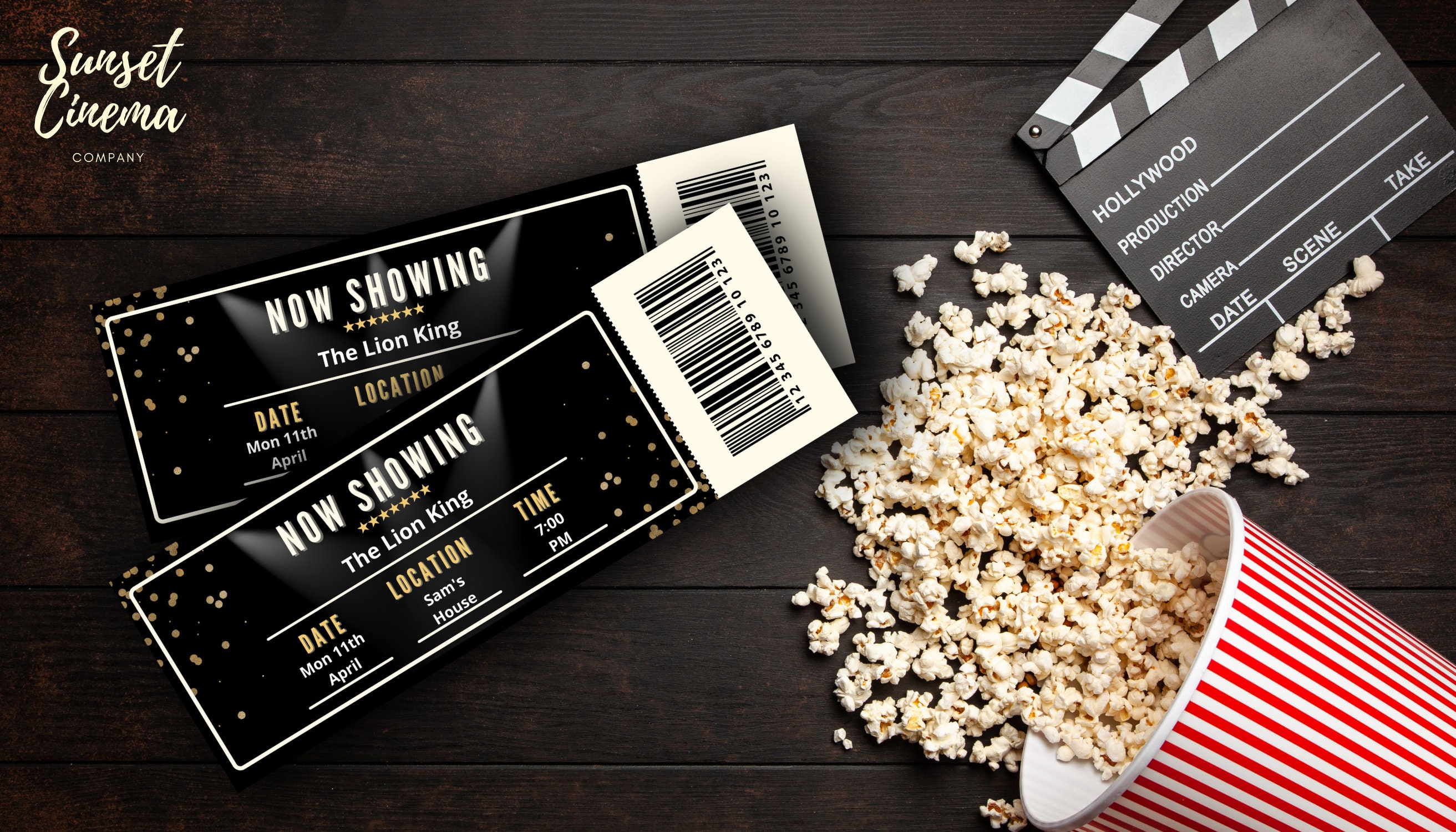 DIGITAL TICKET ONLY - Digital Download - Movie Ticket - Personalised ...