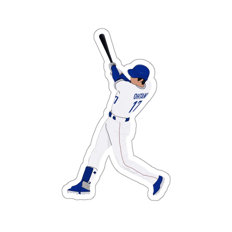 Shohei Ohtani Home Run Swing Faceless Los Angeles Baseball Sticker - Etsy