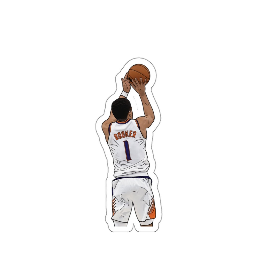 Devin Booker Phoenix Basketball Glossy Sticker, Gift for Suns Fan - Etsy