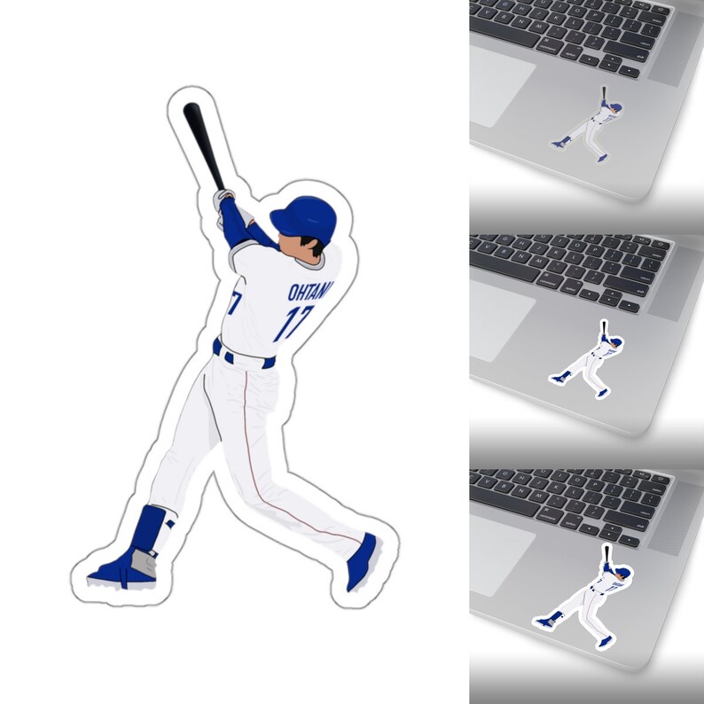 Shohei Ohtani Home Run Swing Faceless Los Angeles Baseball Sticker - Etsy
