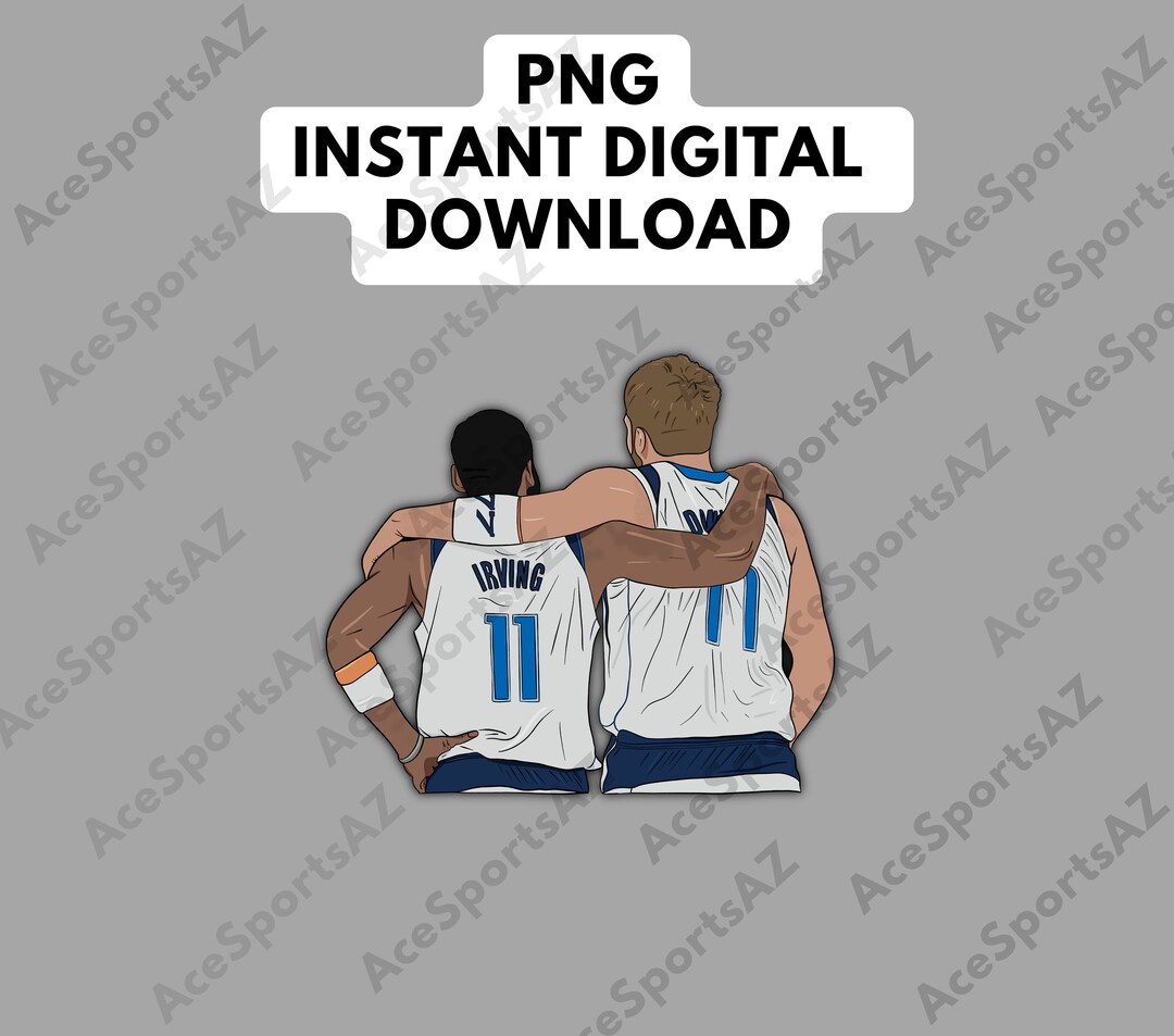 Luka Doncic & Kyrie Irving Dallas Duo PNG High Quality Instant Digital ...