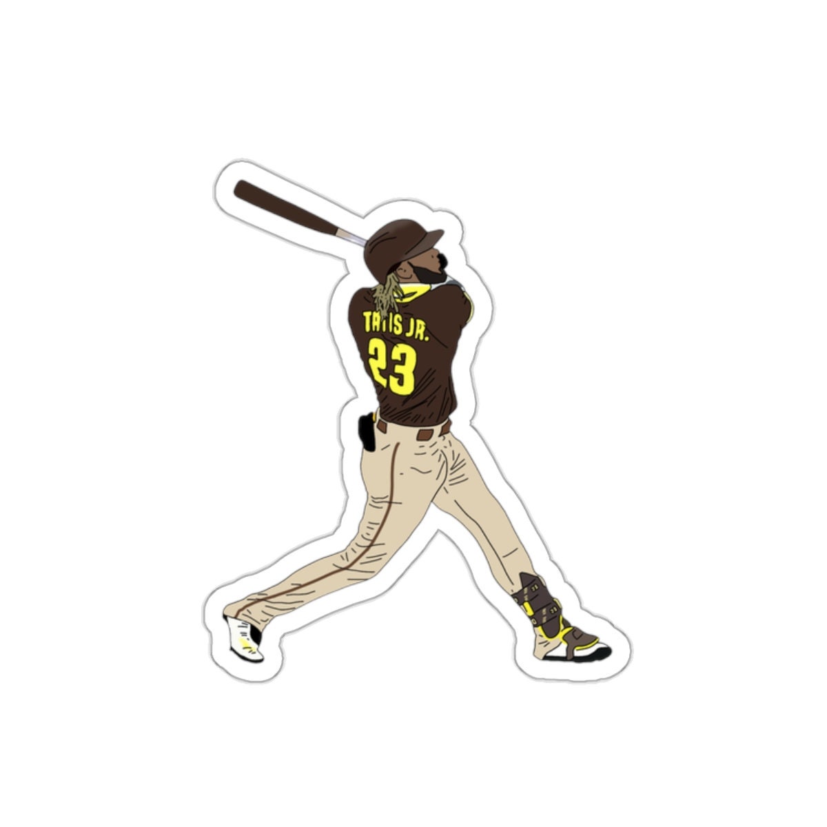 Fernando Tatis Jr Home Run Swing Sticker - Etsy