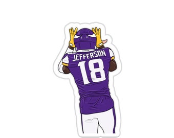 Justin Jefferson griddy Sticker - Etsy