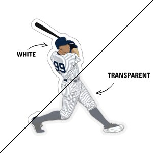 Aaron Judge New York Baseball Sticker, Gift for Yankees Fan - Etsy