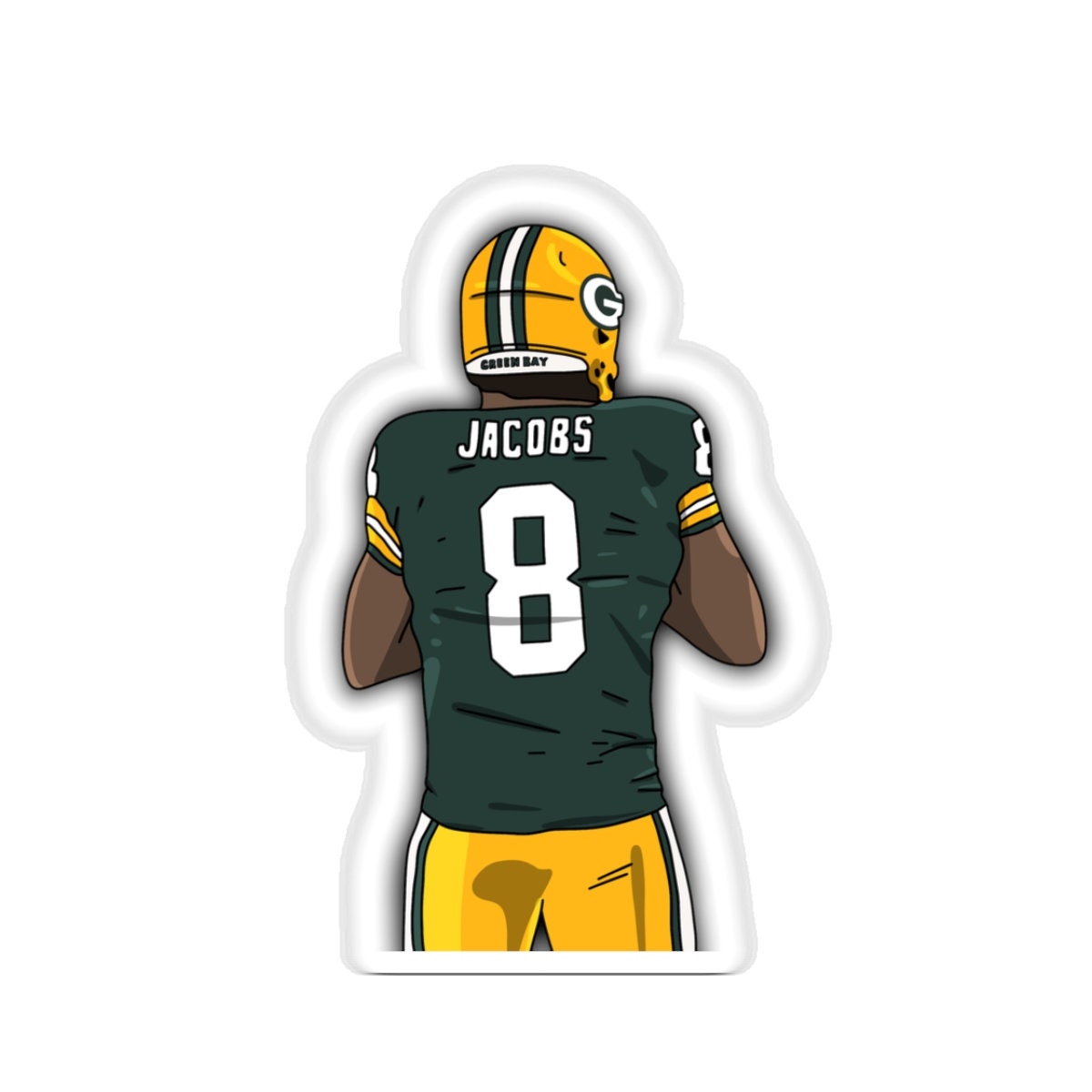 Josh Jacobs Green Bay Packers Sticker - Etsy
